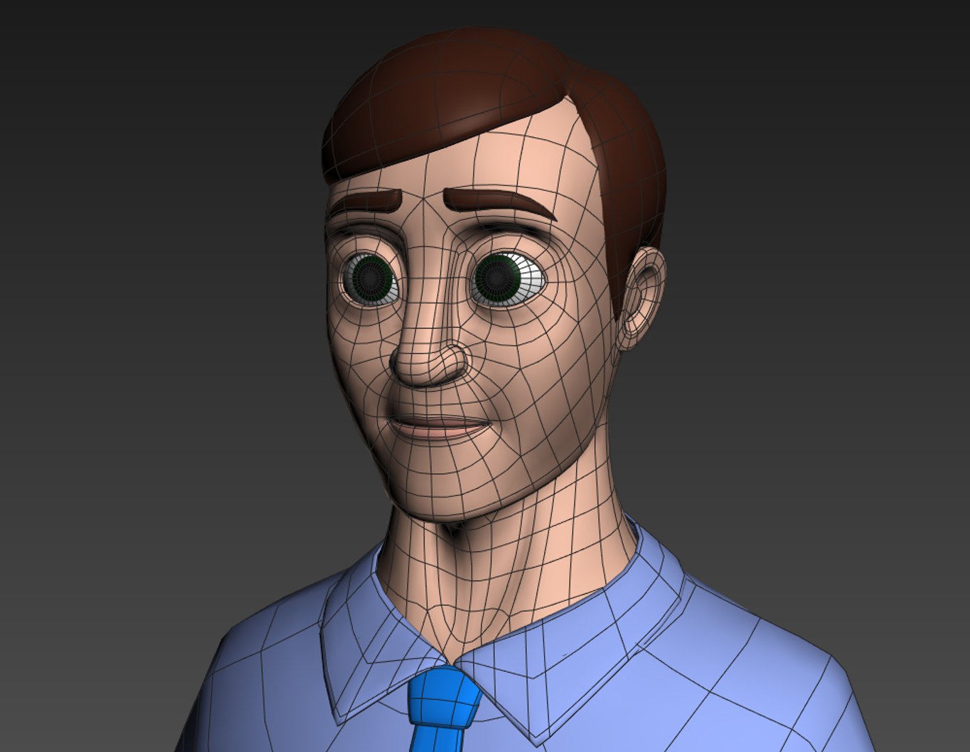 Office Man Cartoon Model - TurboSquid 1227832