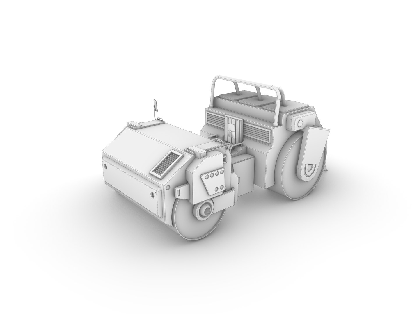 Road Roller 3D Model - TurboSquid 2376007