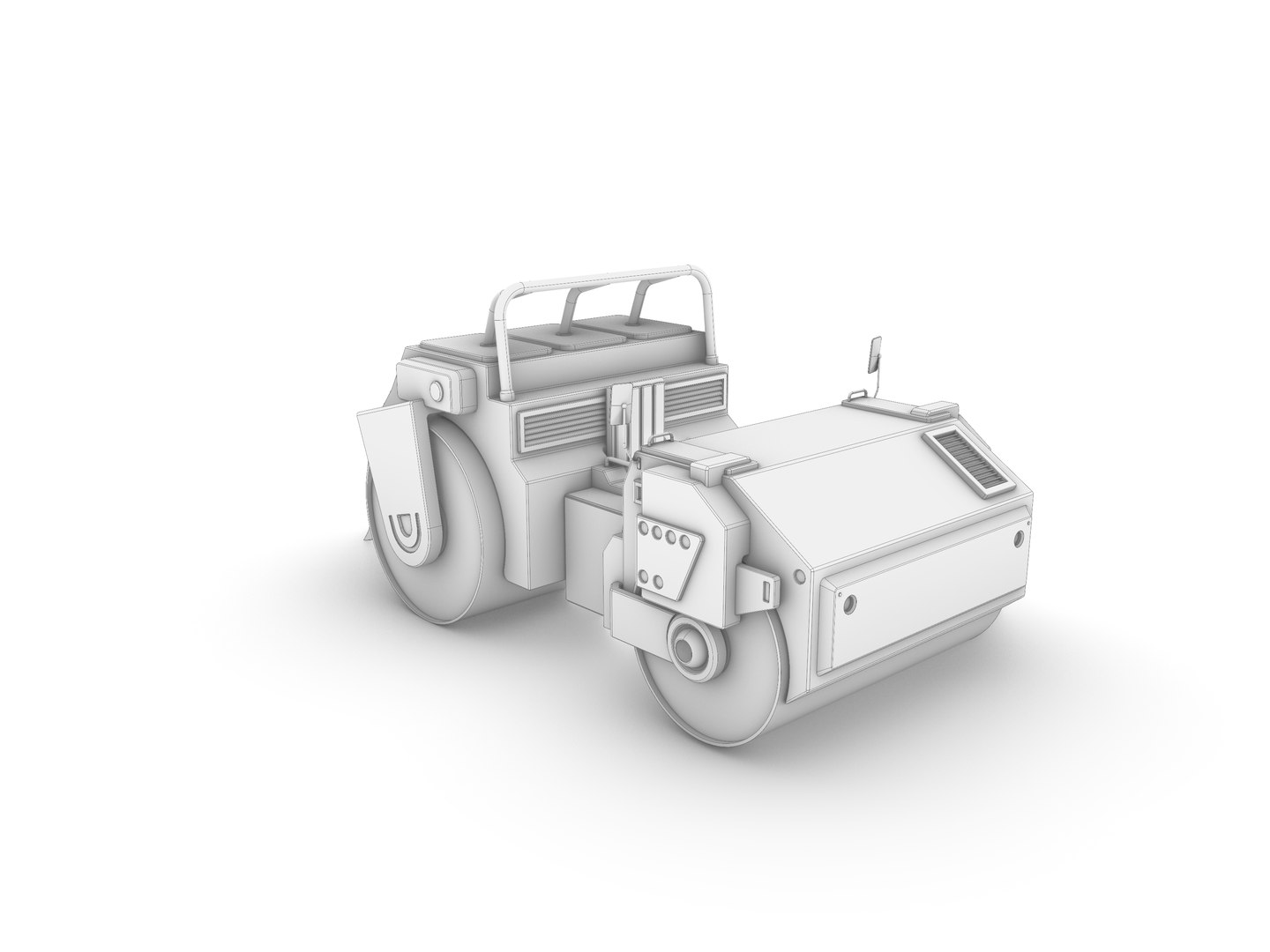 Road Roller 3D Model - TurboSquid 2376007