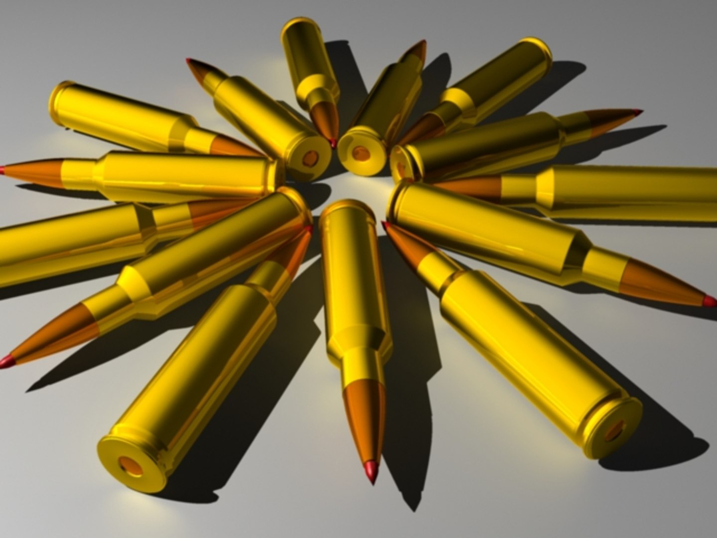 3d Rifle Cartridge Bullet Casing Model