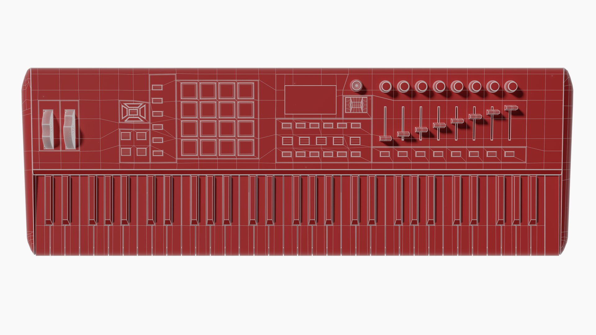 Midi Keyboard 3D Model - TurboSquid 1420612