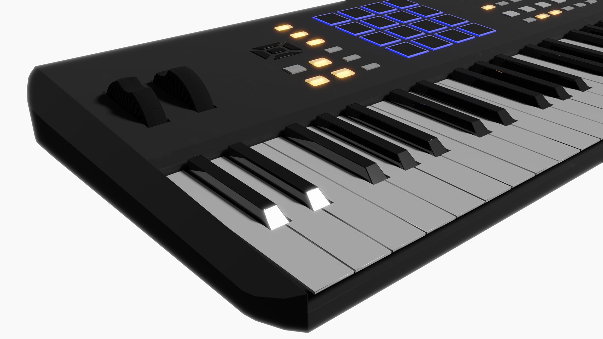 Midi Keyboard 3D Model - TurboSquid 1420612