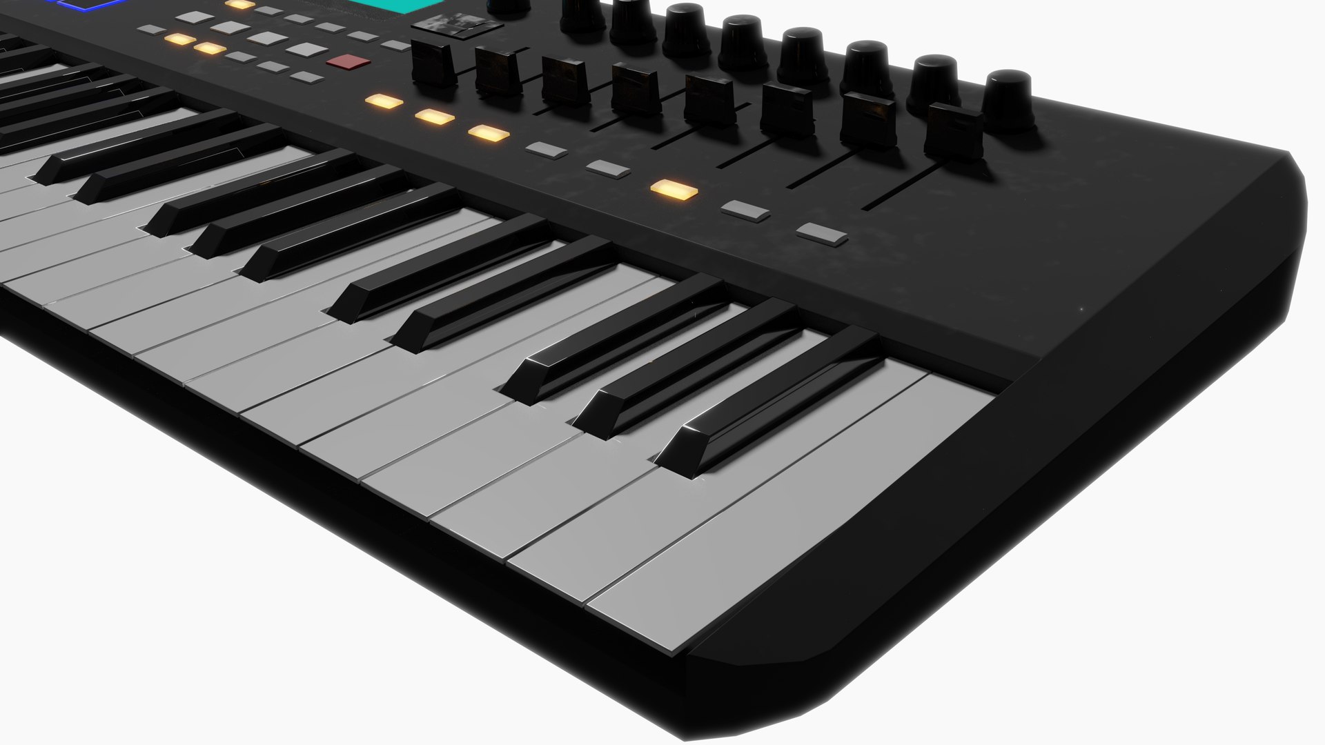 Midi Keyboard 3D Model - TurboSquid 1420612