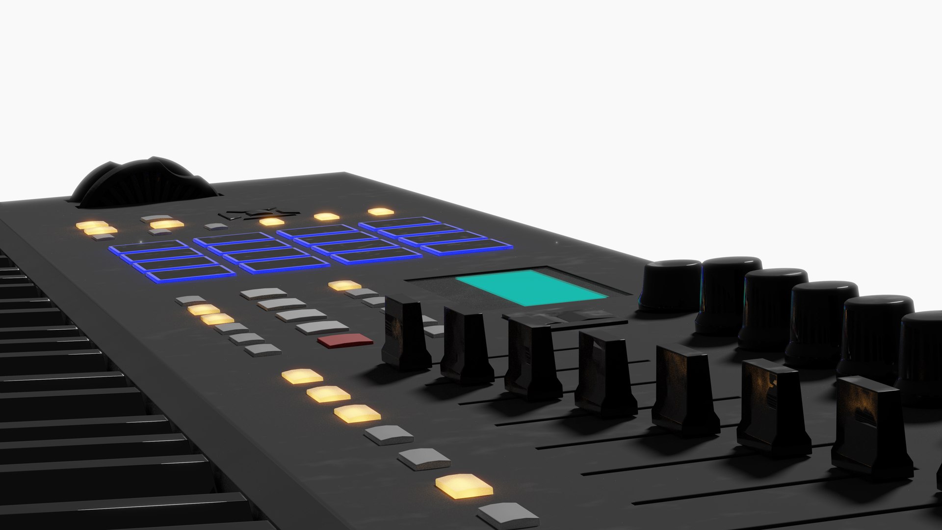 Midi Keyboard 3D Model - TurboSquid 1420612