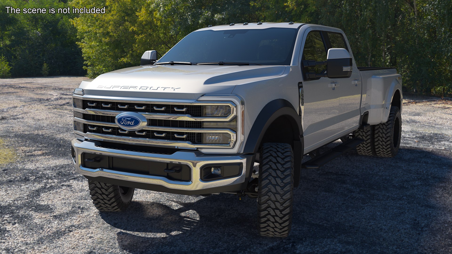 Ford Super Duty F-550 Lariat 2023 Lift Kit Gray Rigged 3D Model ...