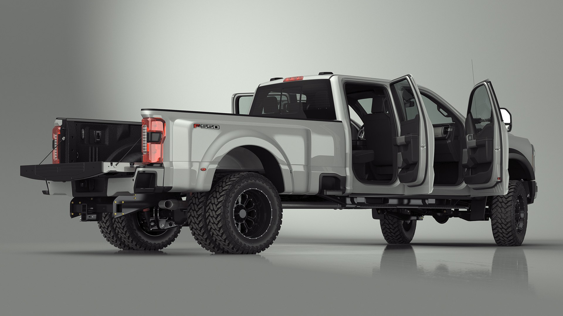 Ford Super Duty F-550 Lariat 2023 Lift Kit Gray Rigged 3D Model ...