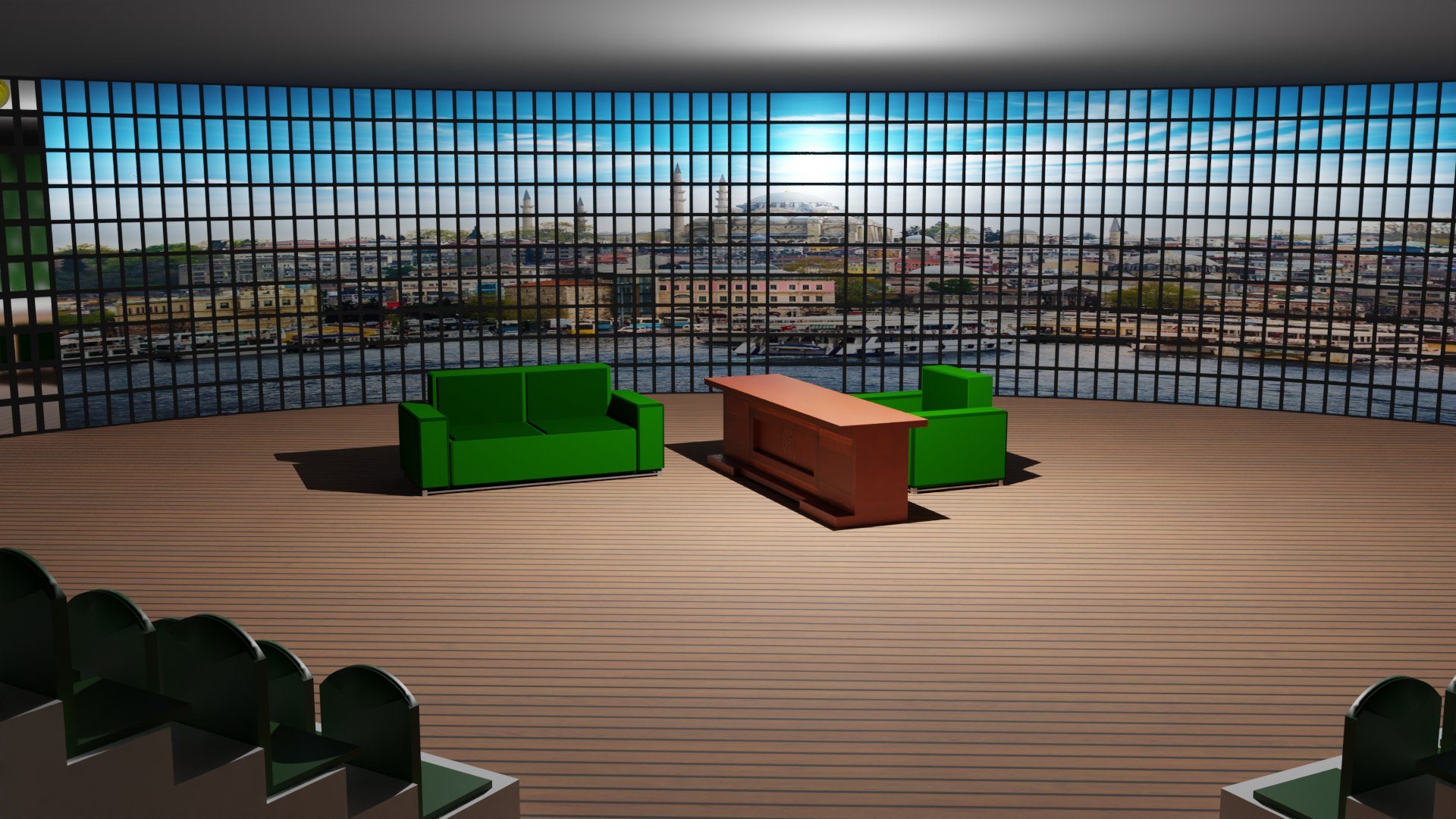 3D model Talk Show Studio - TurboSquid 2140299