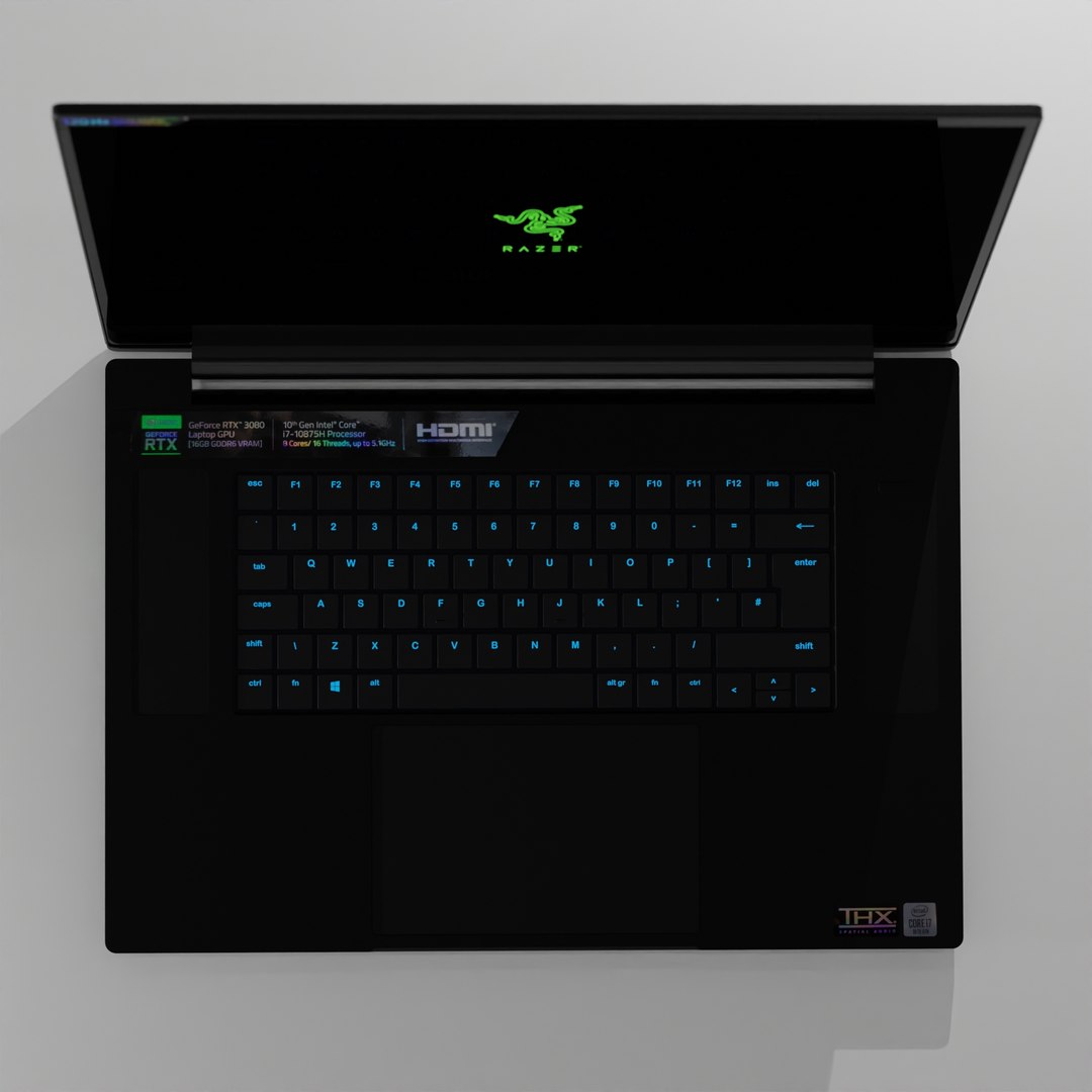 3D Model Razer Blade Pro 17 Gaming Laptop - TurboSquid 1833418