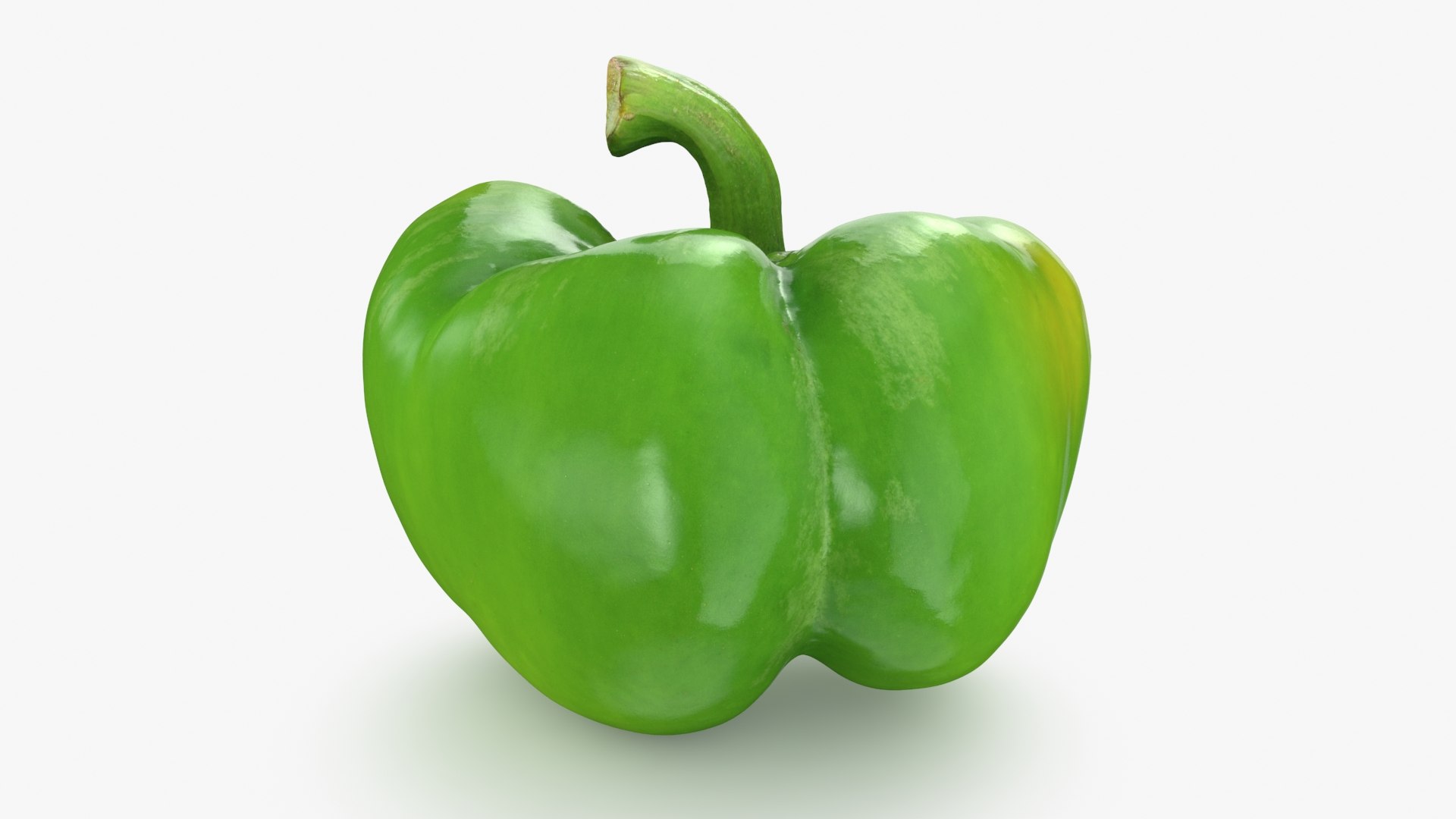 Green Bell Pepper Half 3D Model - TurboSquid 2261201