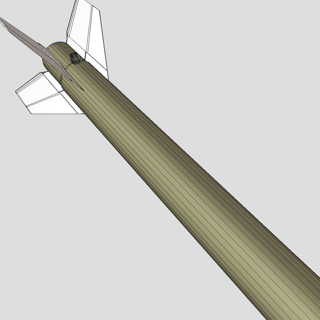 Sounding Rocket Black Brant 3d Dxf