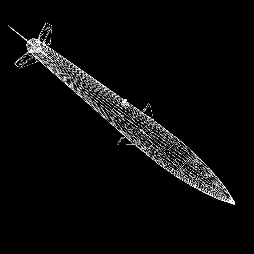 Sounding Rocket Black Brant 3d Dxf