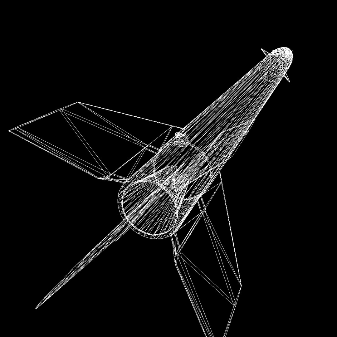 Sounding Rocket Black Brant 3d Dxf
