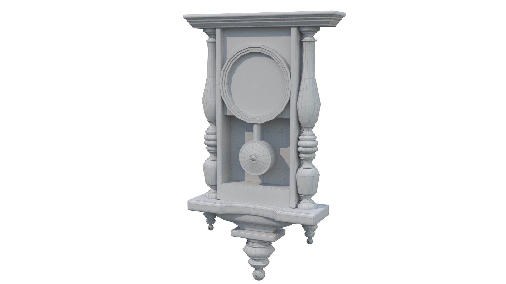 Antique Clock 3D Model - TurboSquid 1365332