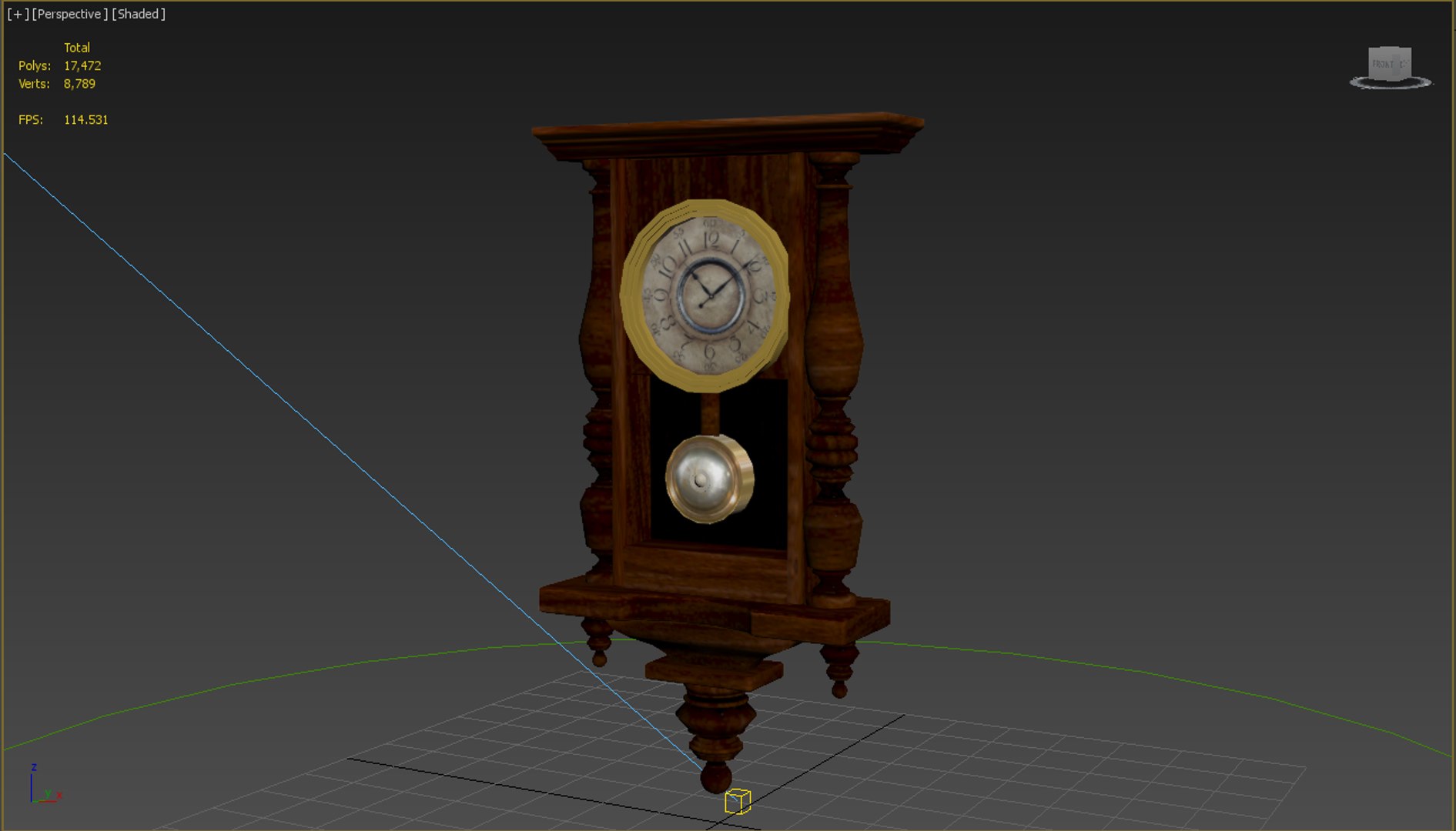 Antique Clock 3D Model - TurboSquid 1365332