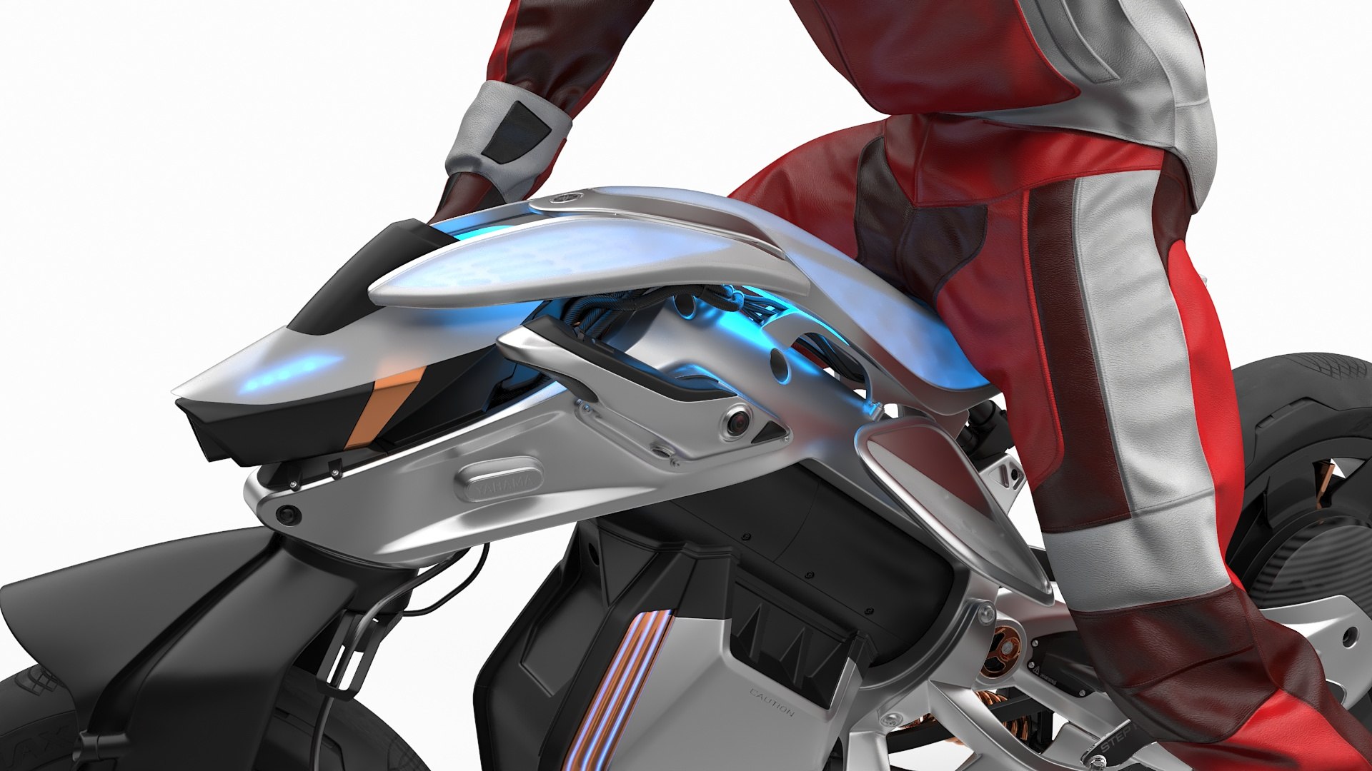 3D Racer On Yamaha MOTOROiD 2 Model - TurboSquid 2367778