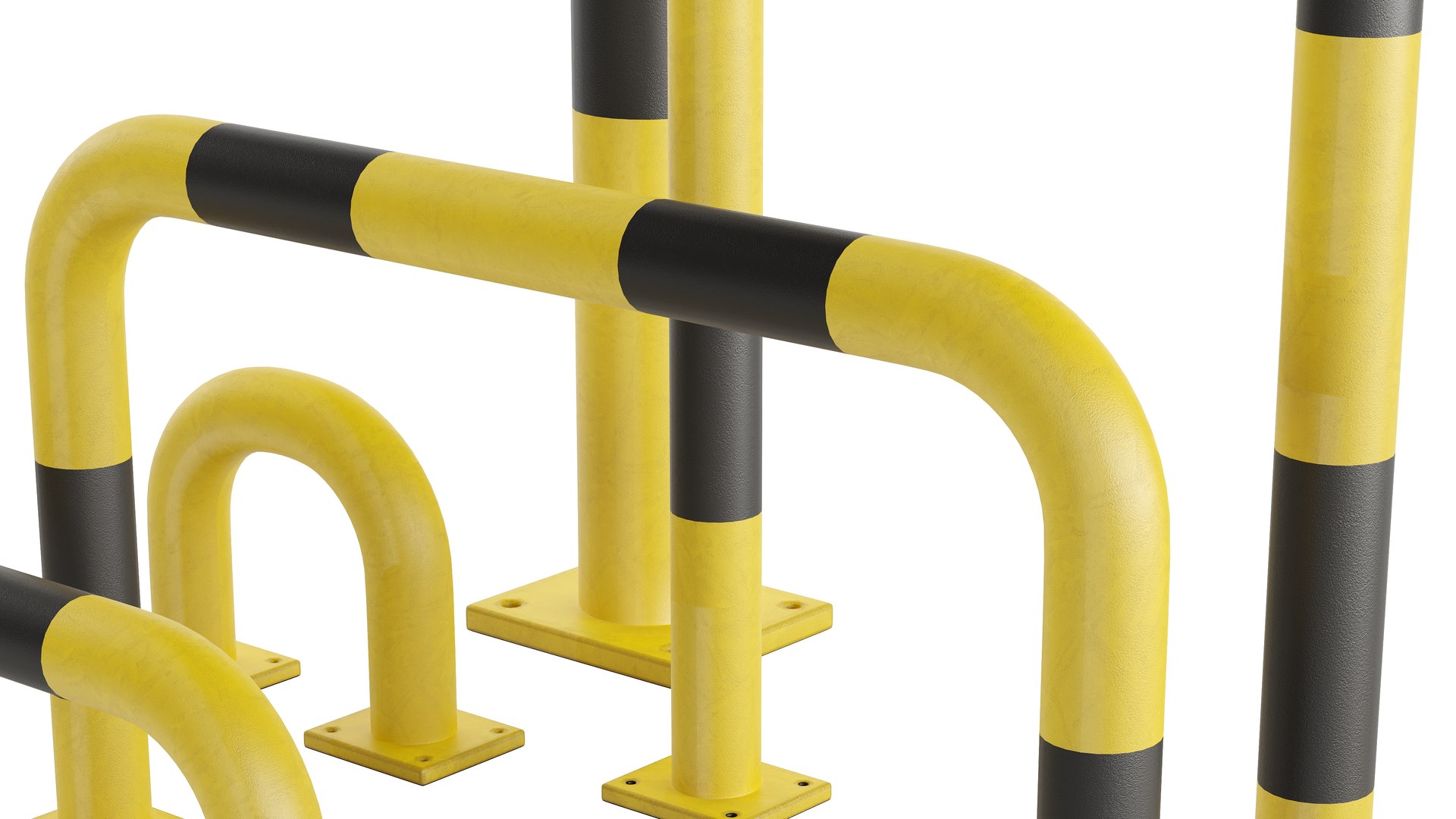 Protection Bollard Collection 3D Model - TurboSquid 2137787