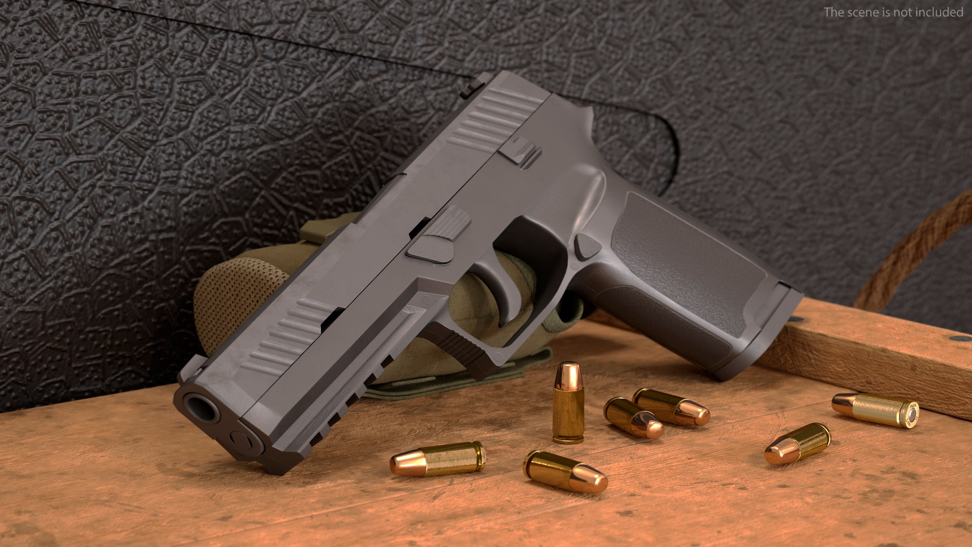 Modern Tactical Pistol Game Weapon Model - TurboSquid 2134132