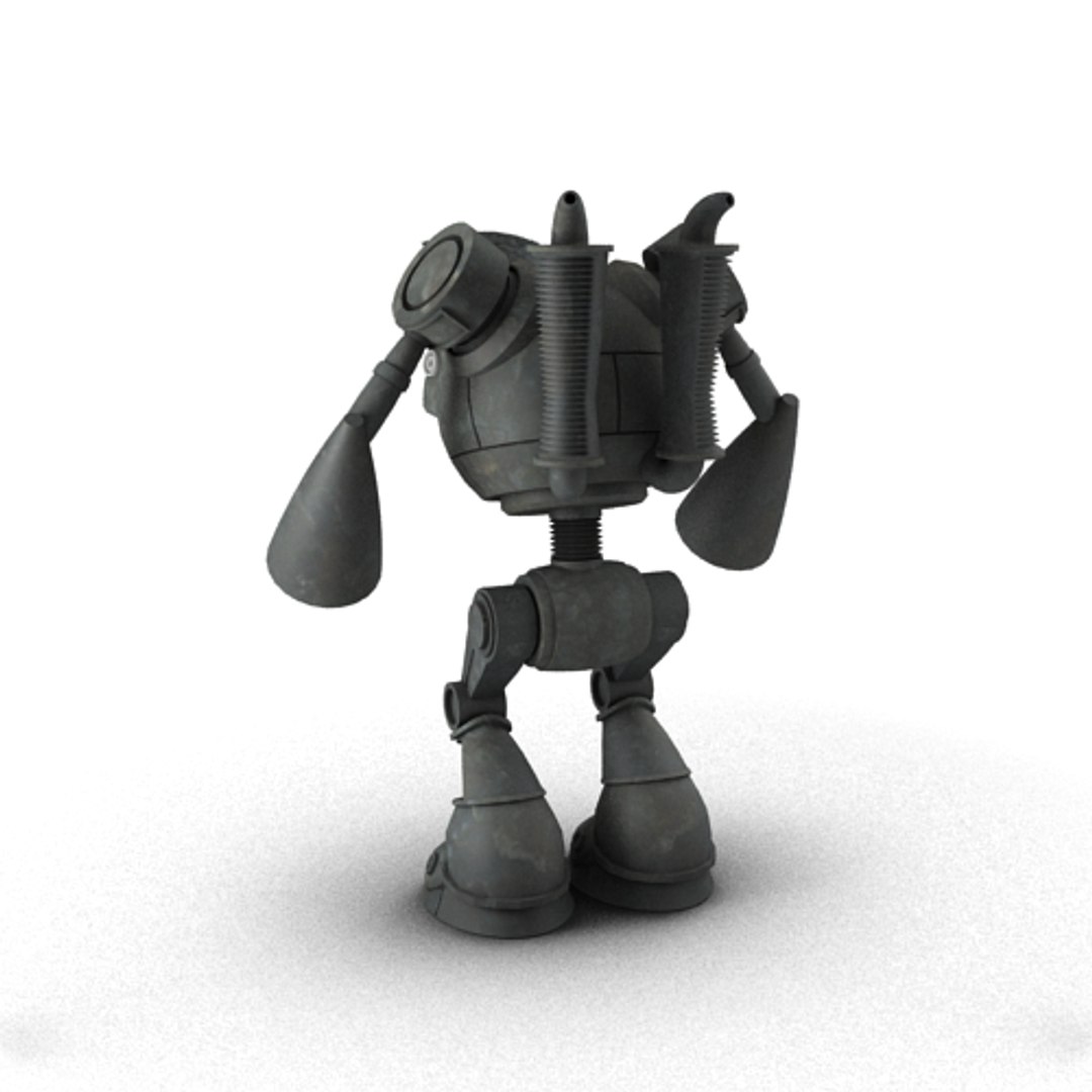 3d demon robot model