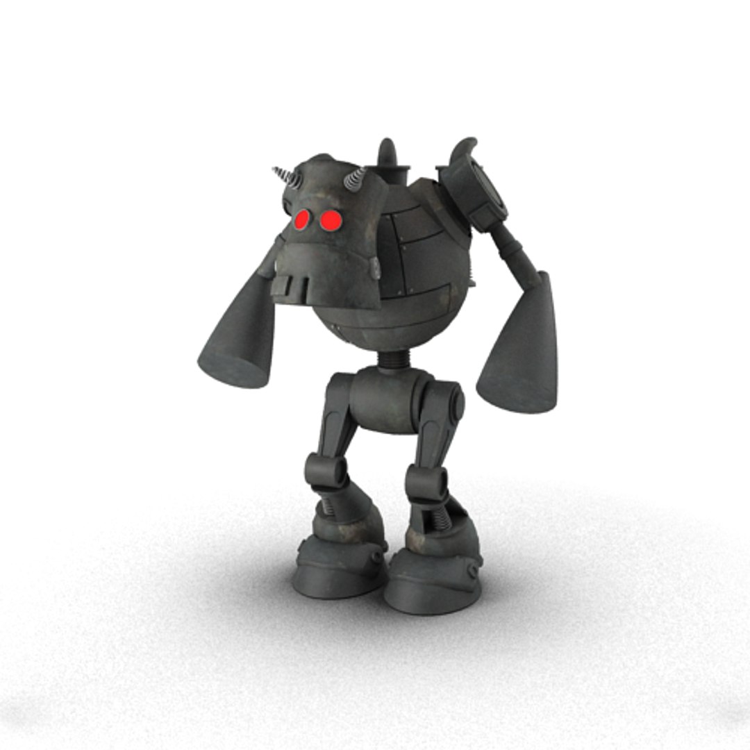 3d demon robot model
