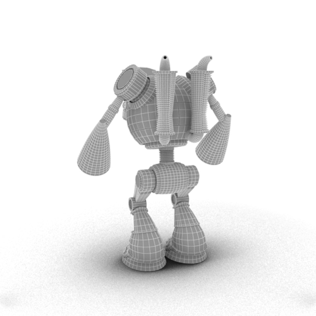 3d demon robot model