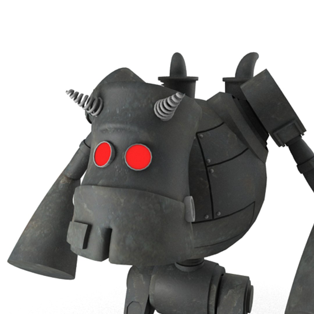 3d demon robot model