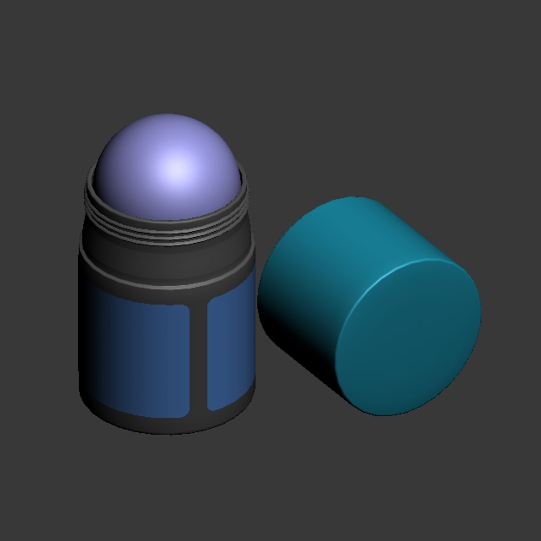 3d Deodorant Roller Model
