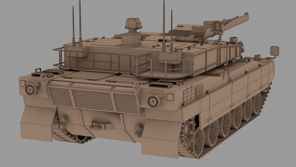 k2 black panther battle tank 3d max