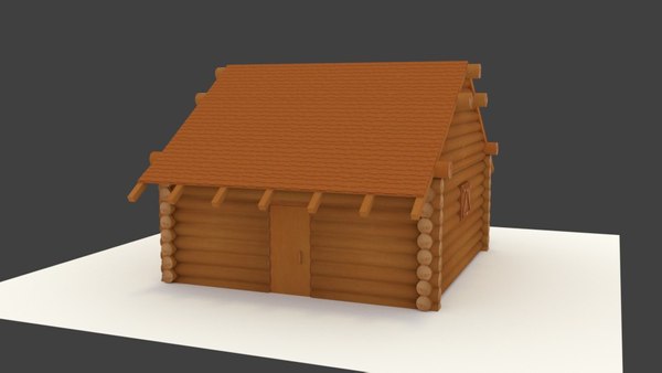 Blender Log-Cabin Models | TurboSquid