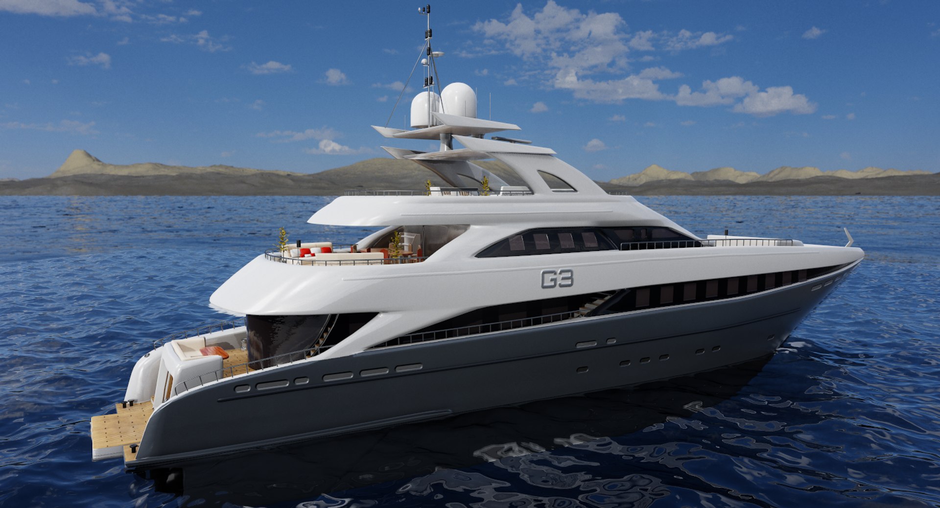 Superyacht G3 3D Model - TurboSquid 1421683