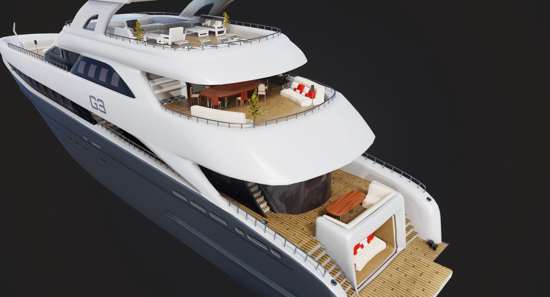 Superyacht G3 3D Model - TurboSquid 1421683
