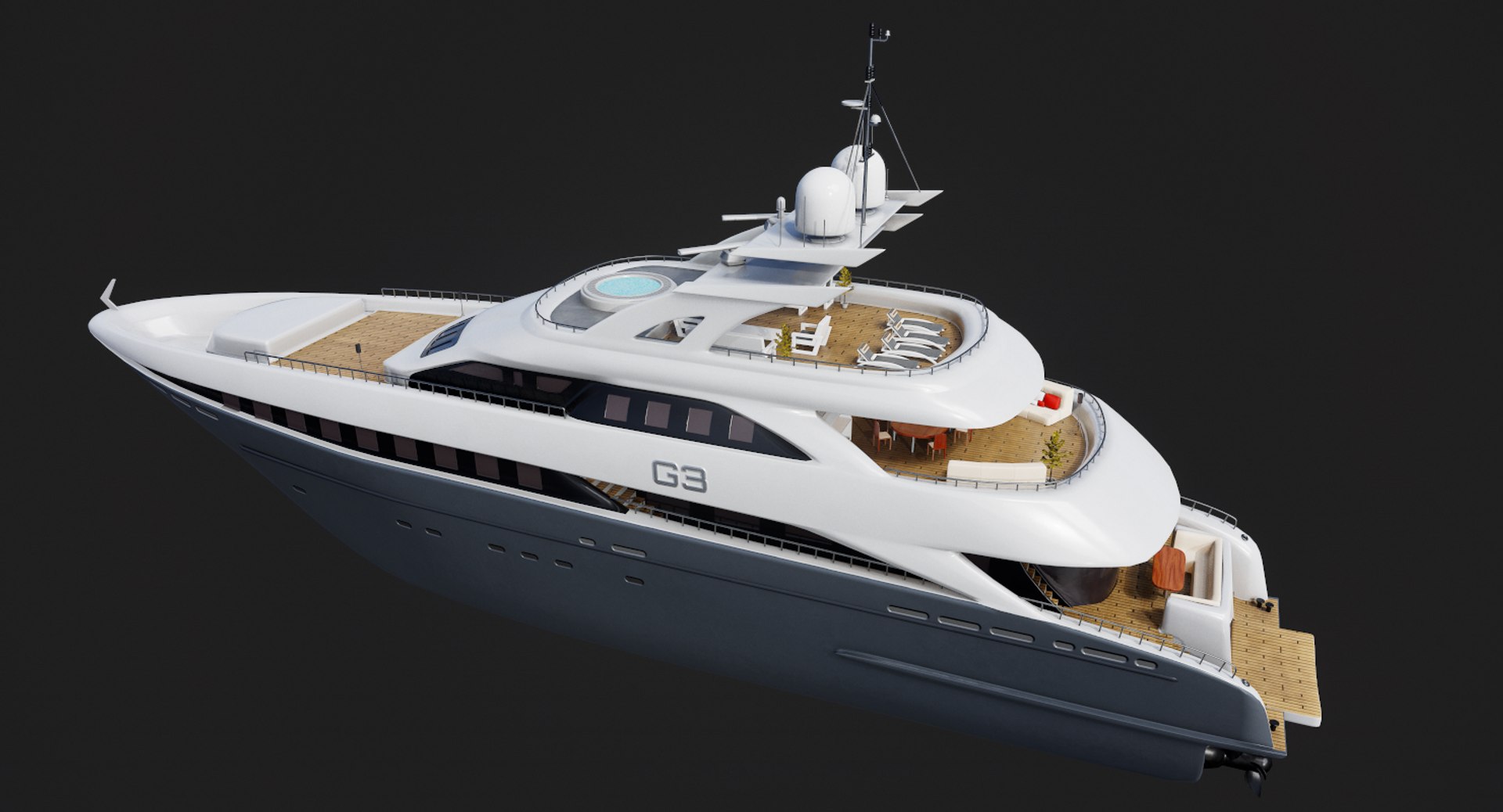 Superyacht G3 3D Model - TurboSquid 1421683