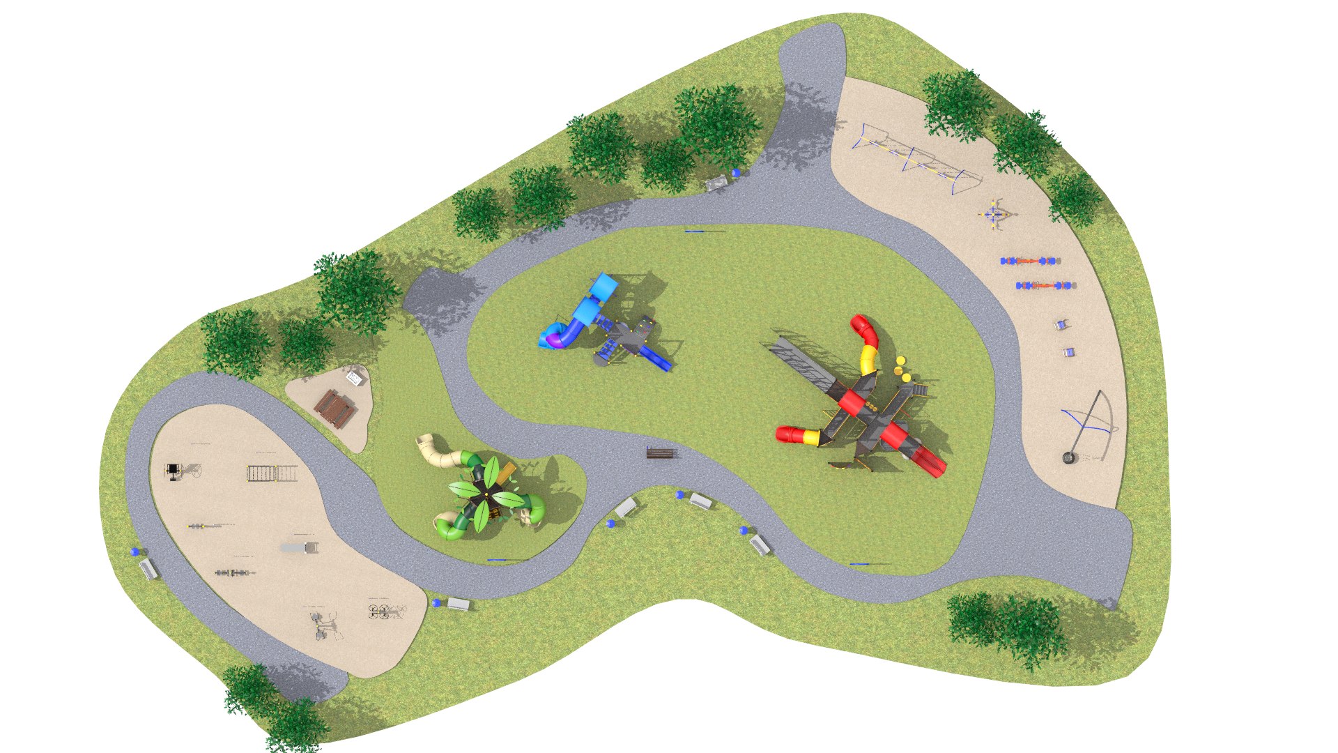 3D Playground Park - TurboSquid 1756165