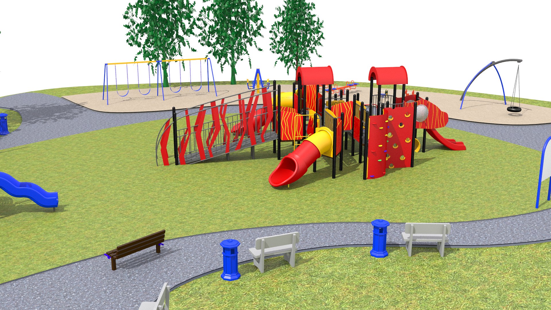 3D Playground Park - TurboSquid 1756165