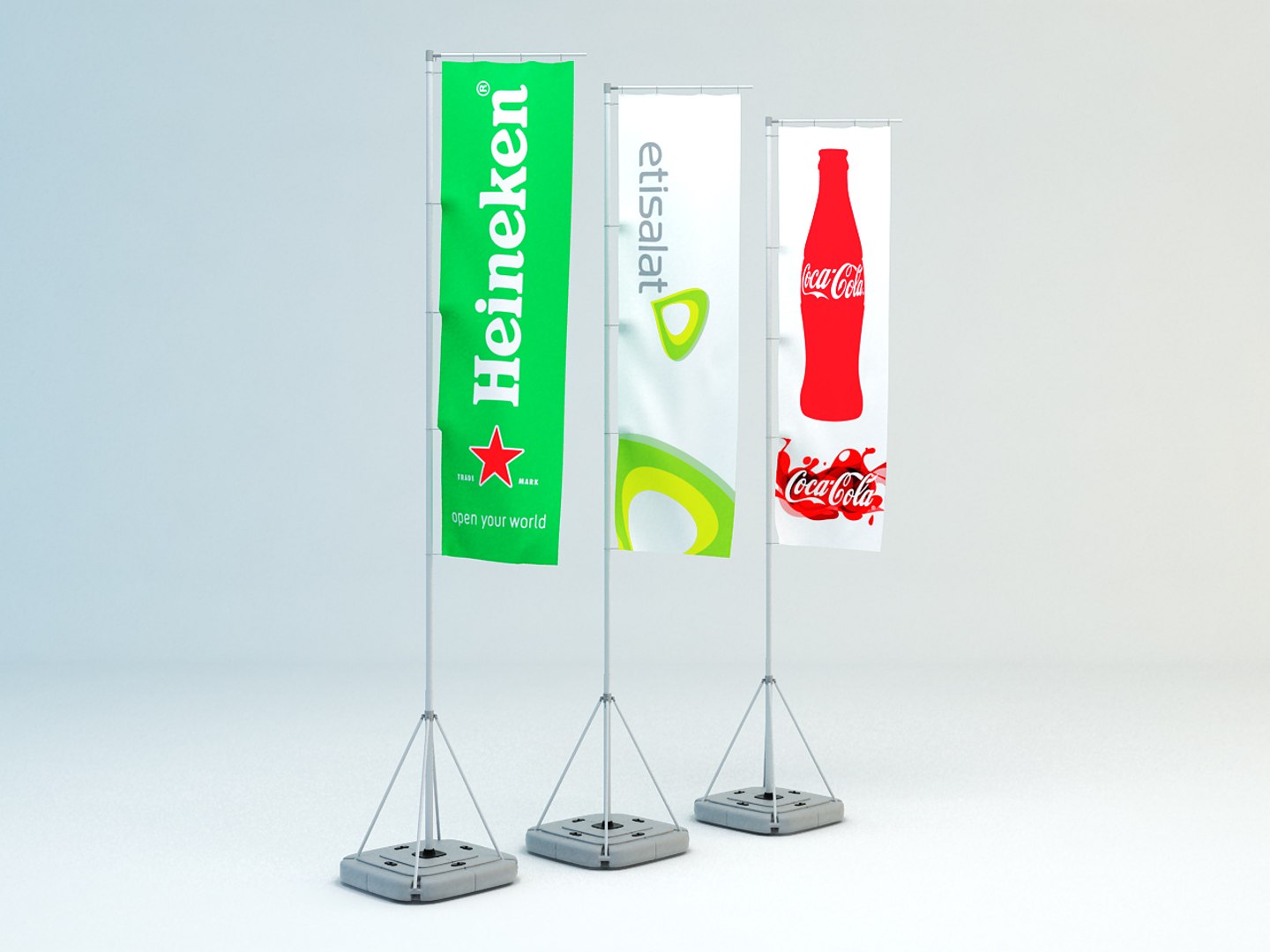 3d Max Event Flag Banner