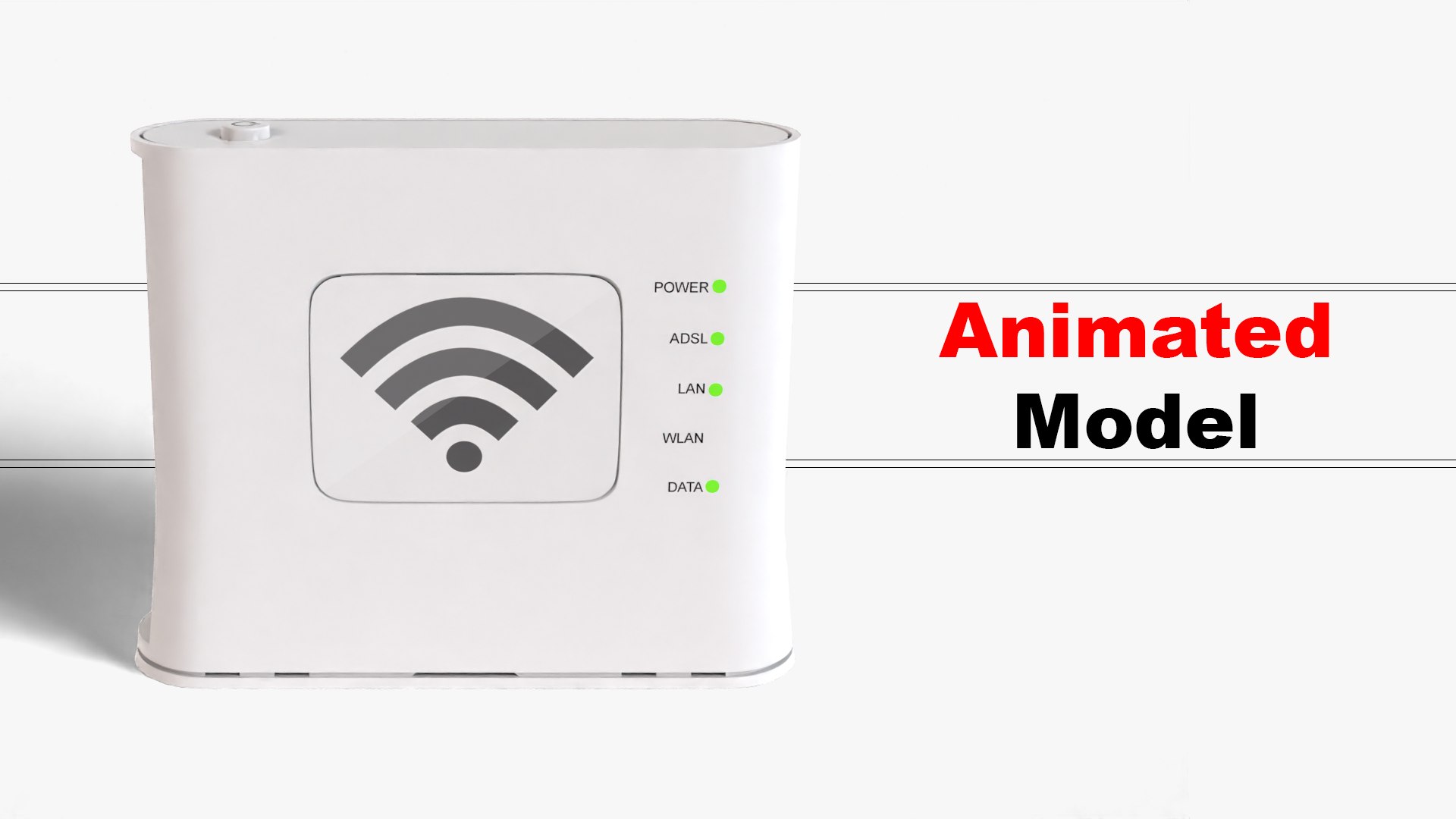 WI-FI ADSL Modem Router Model - TurboSquid 2057865