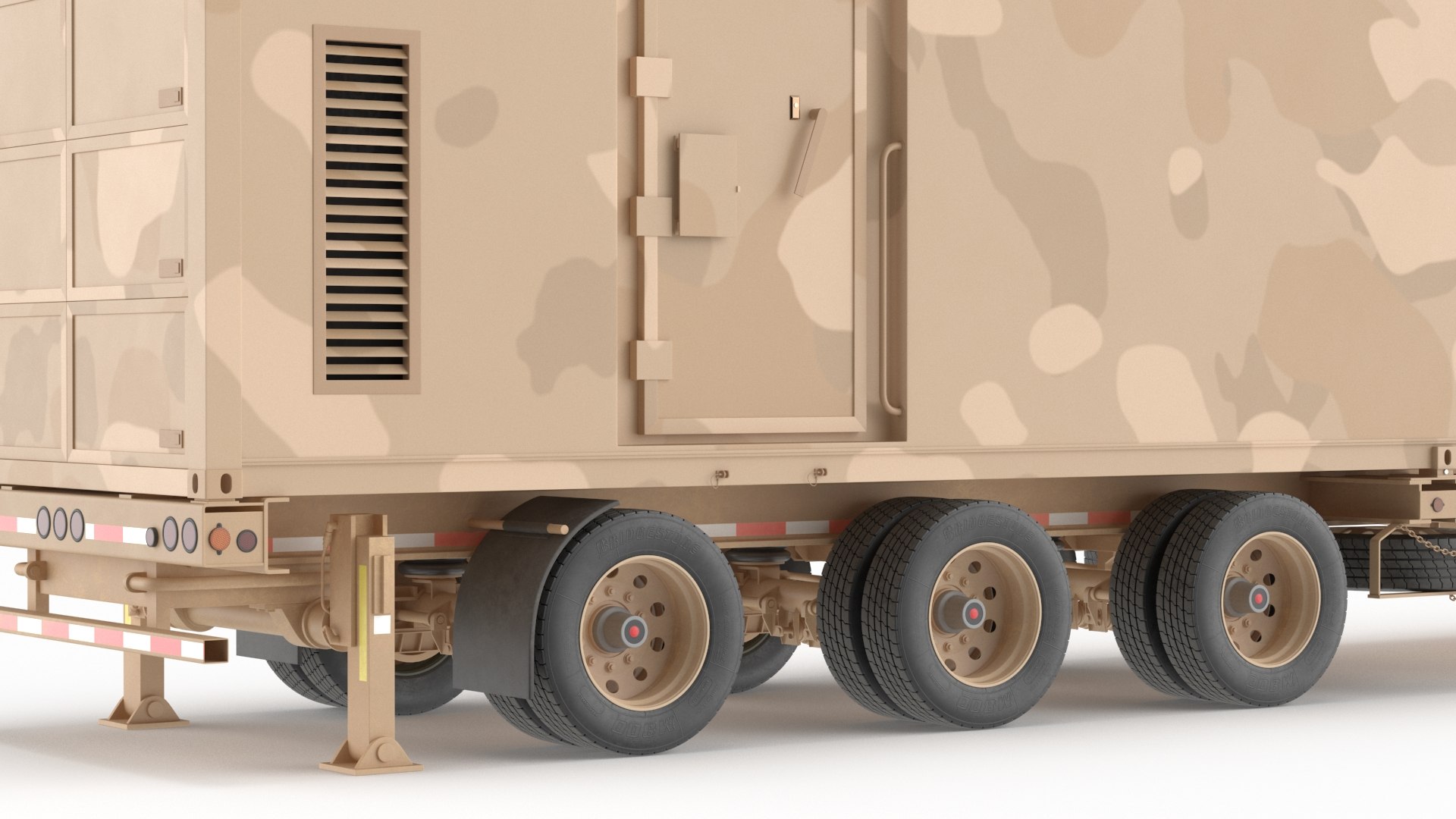 3D Model Control Center With Raised Antennas And Truck - TurboSquid 2329835