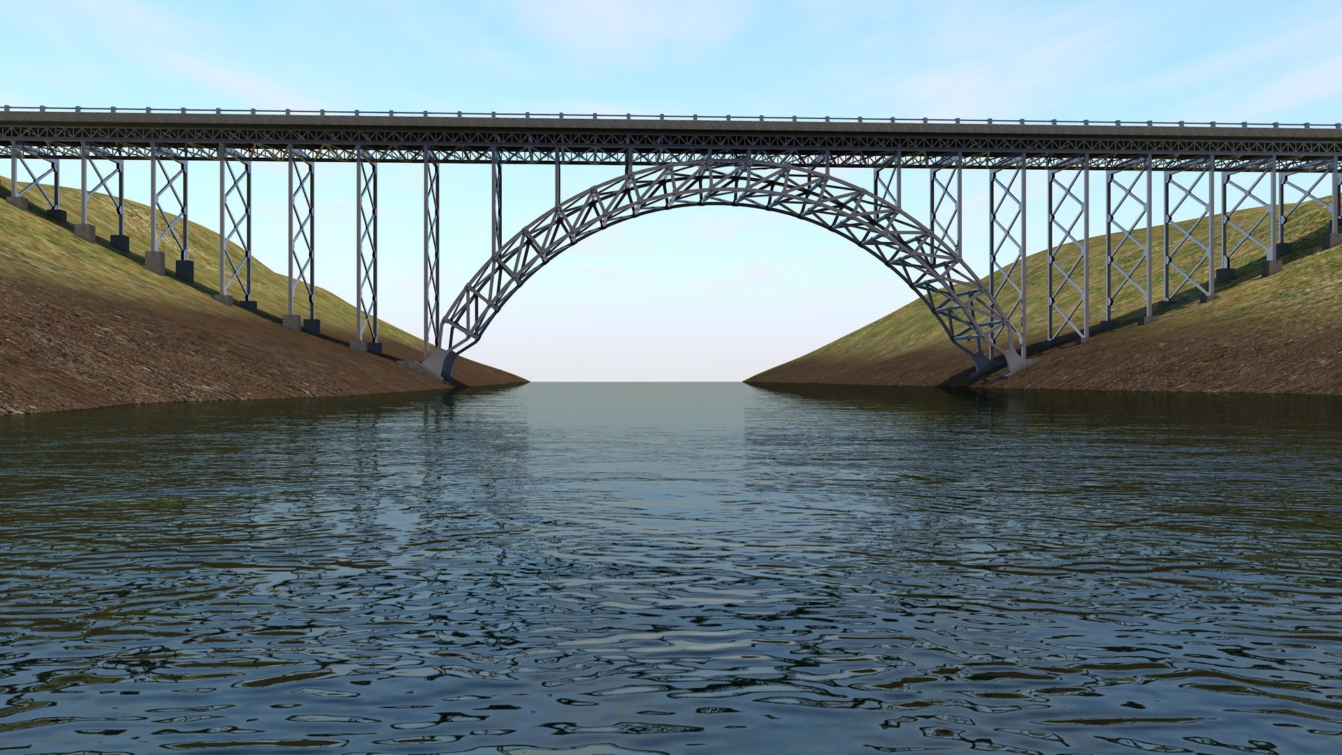 3D Arch Bridge - TurboSquid 1230641
