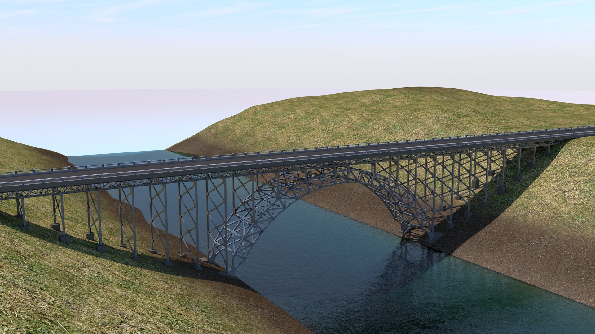 3D Arch Bridge - TurboSquid 1230641