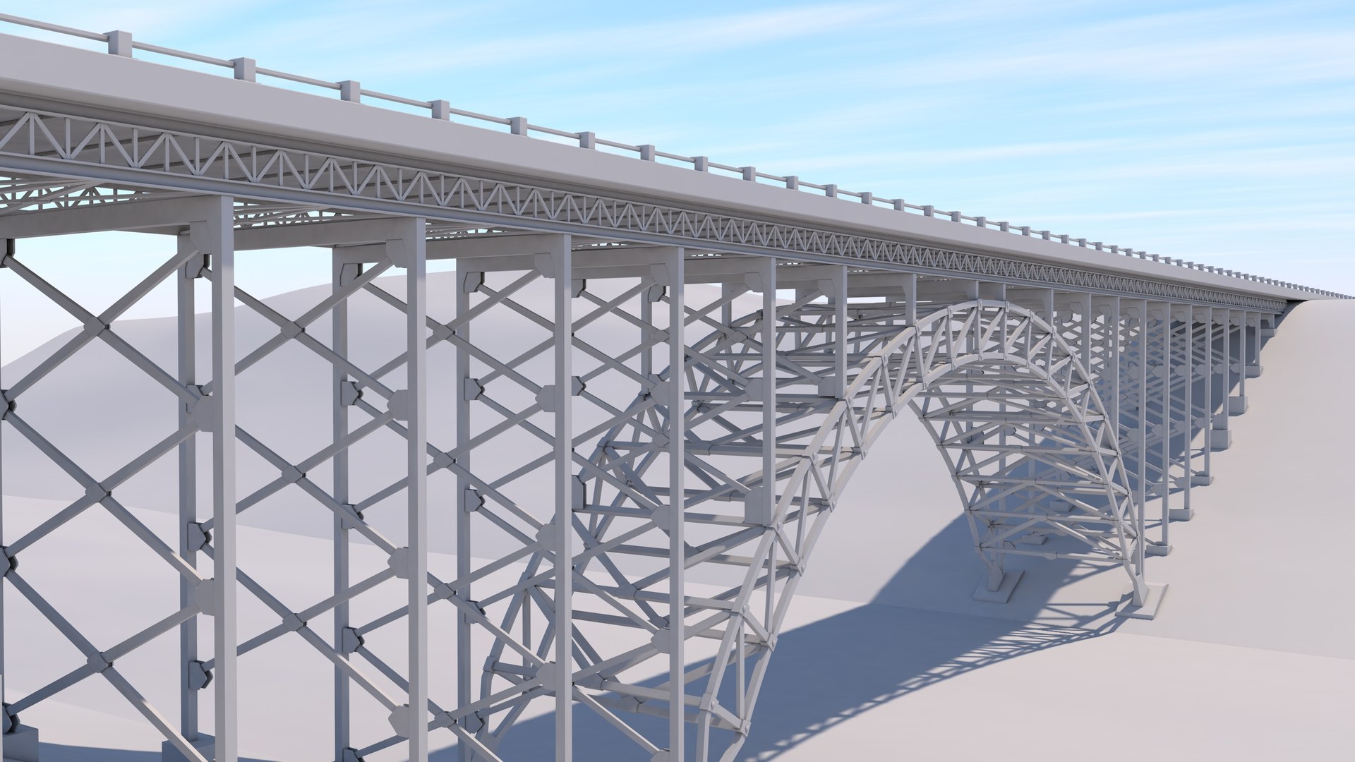 3D Arch Bridge - TurboSquid 1230641