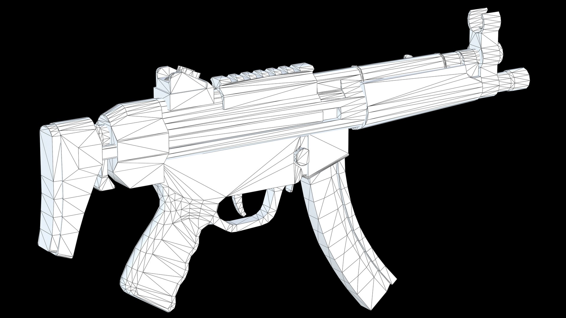 MP5 SMG PBR Worn Low-poly 3D model 3D model - TurboSquid 1791468