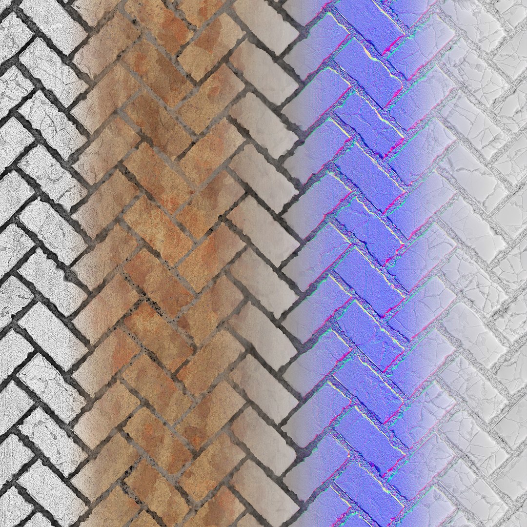 PBR Bricks 01 - Tileable 4K Texture 3D Model - TurboSquid 2341605
