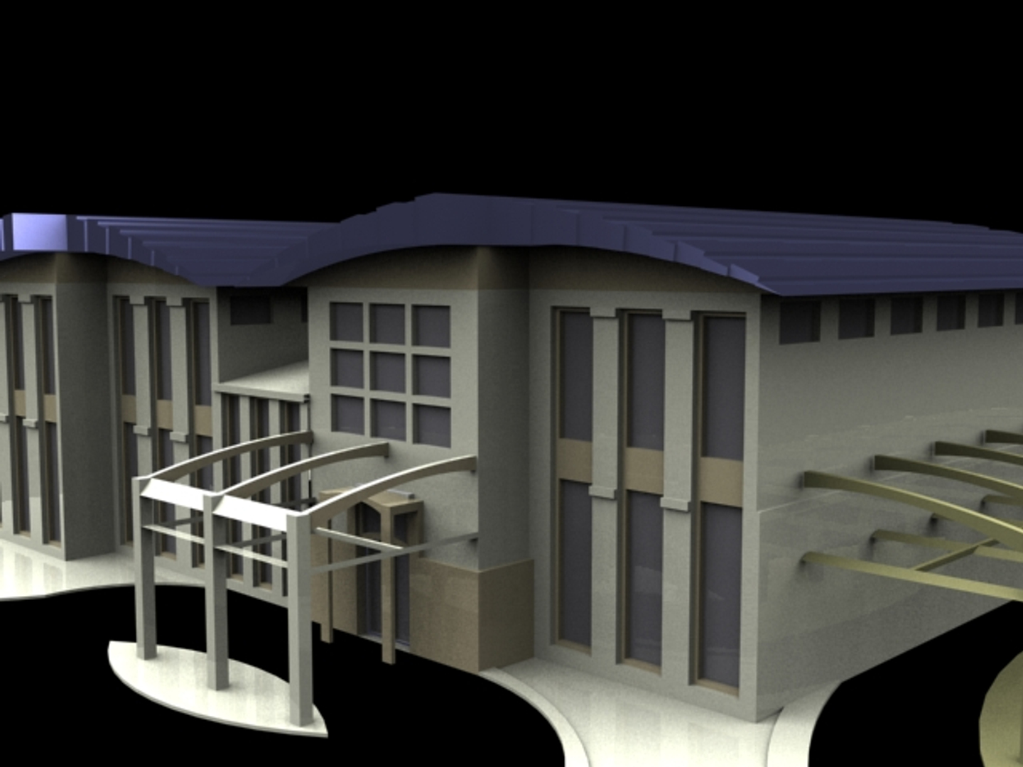 free gym gymnasium 3d model