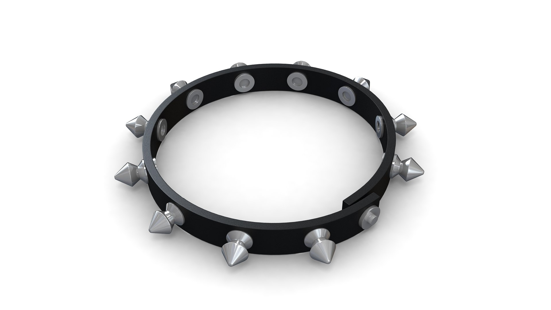 Spike Punk Bracelet 3D - TurboSquid 1798674