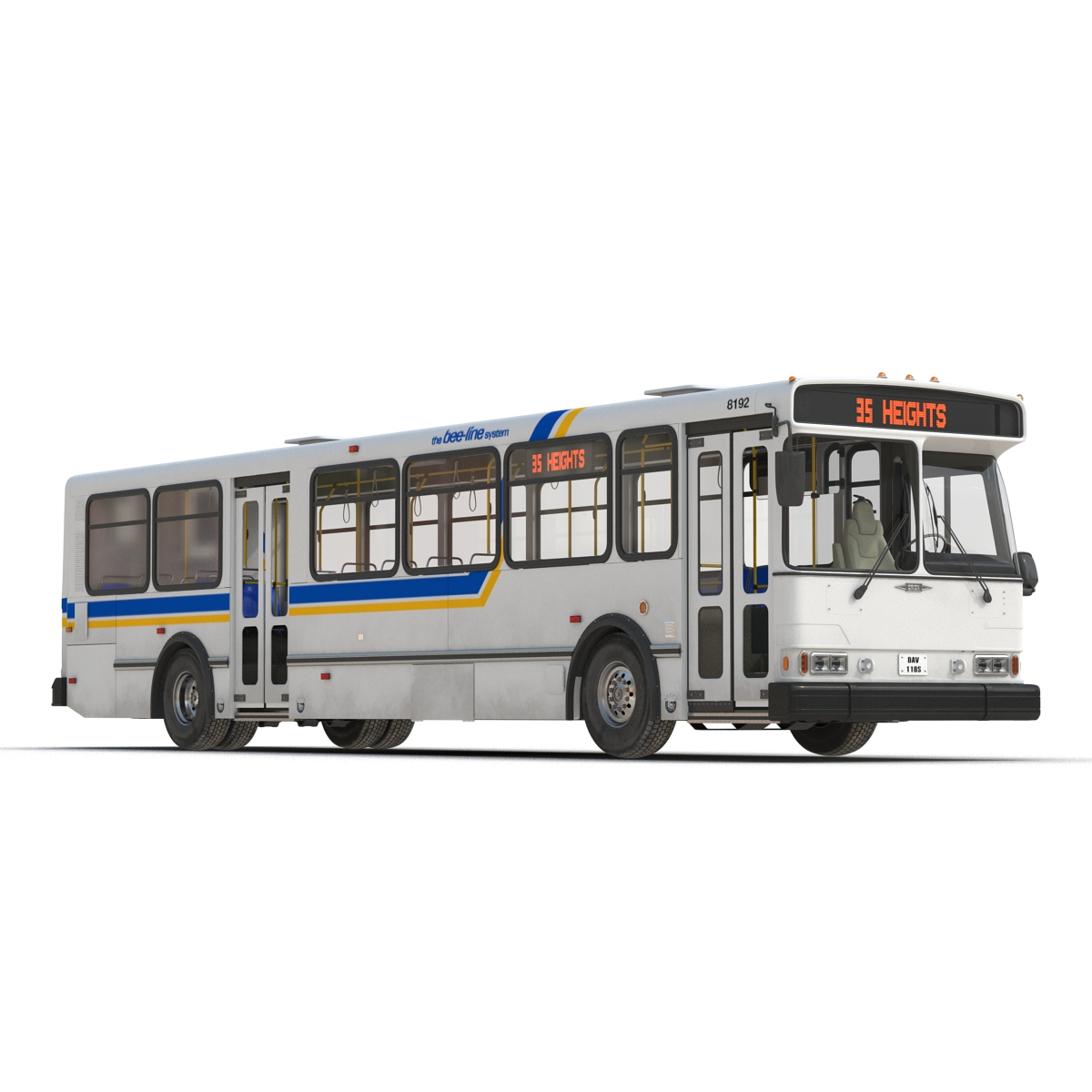 3d orion v transit bus model