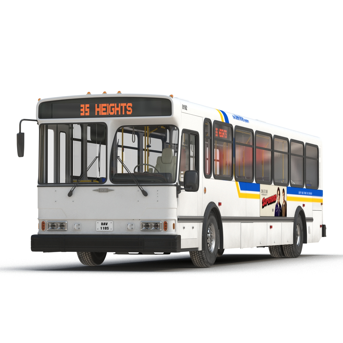 3d orion v transit bus model