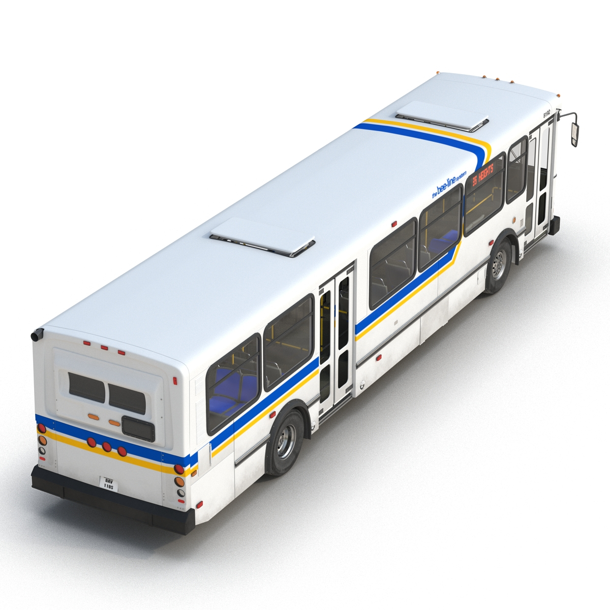 3d orion v transit bus model