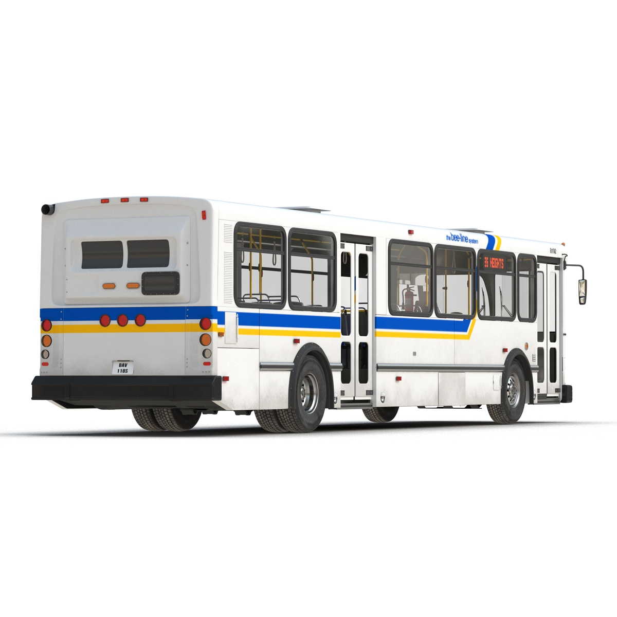 3d orion v transit bus model