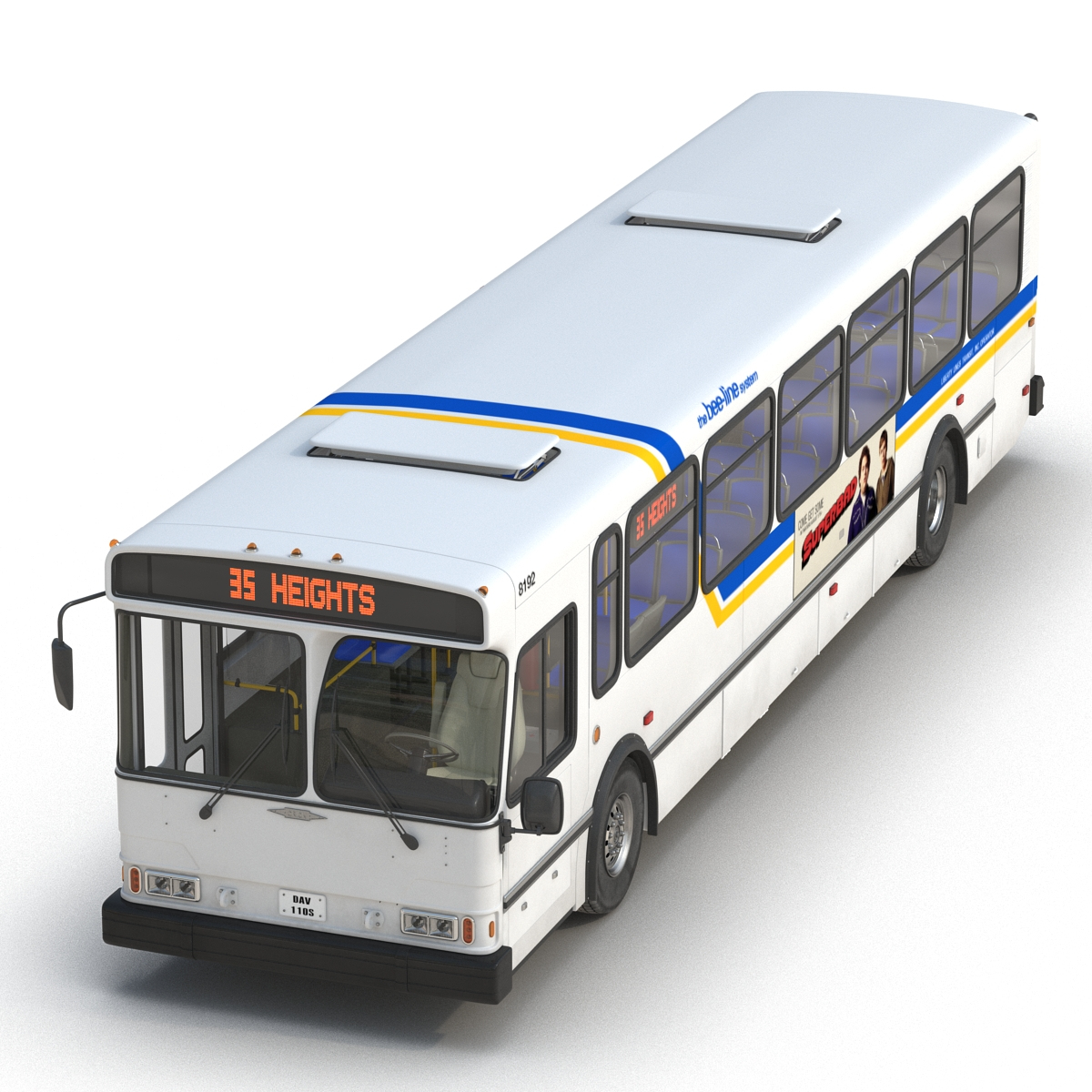 3d orion v transit bus model
