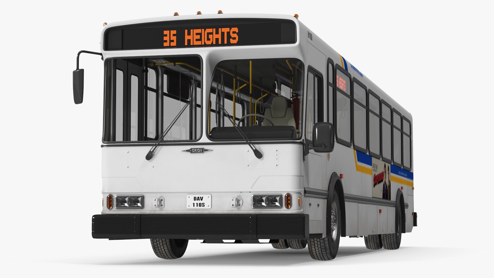 3d orion v transit bus model