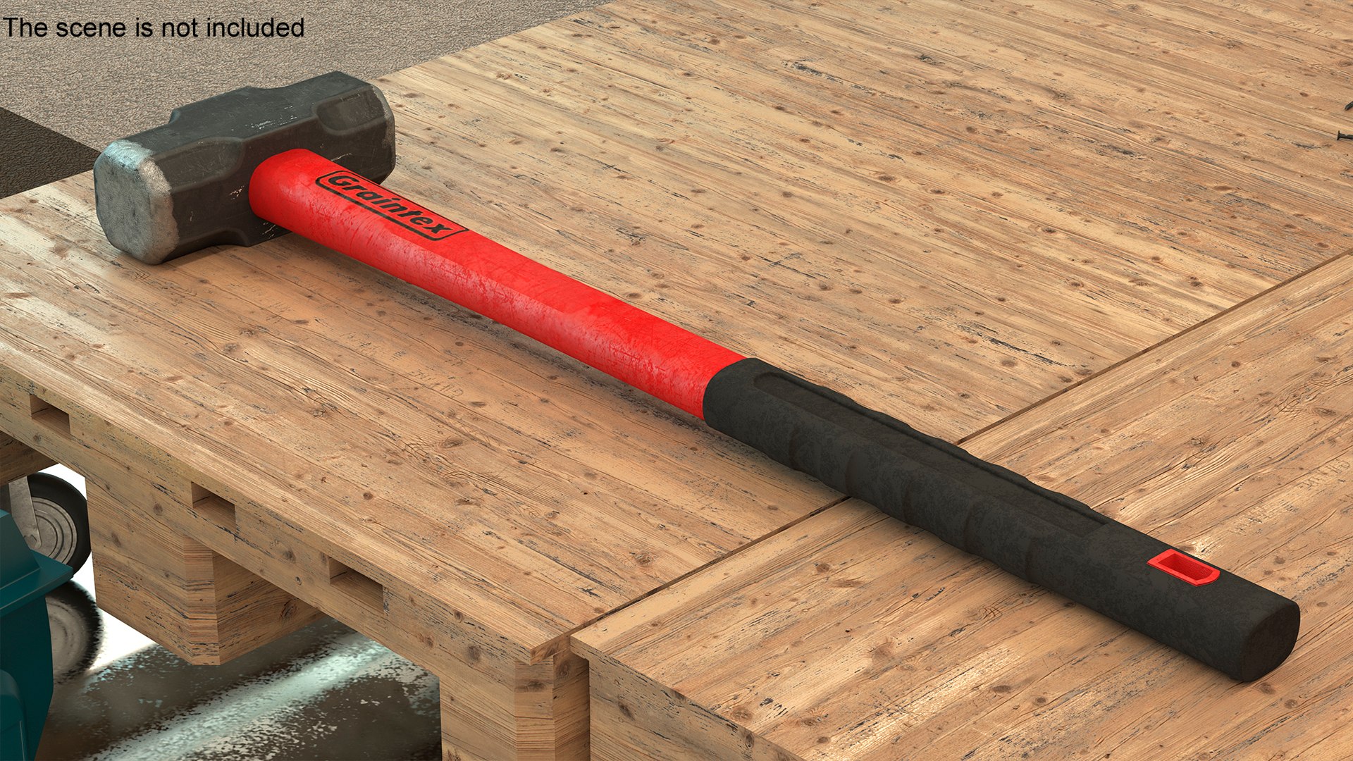 Double Flat Face Hammer Graintex 3D Model - TurboSquid 2130987